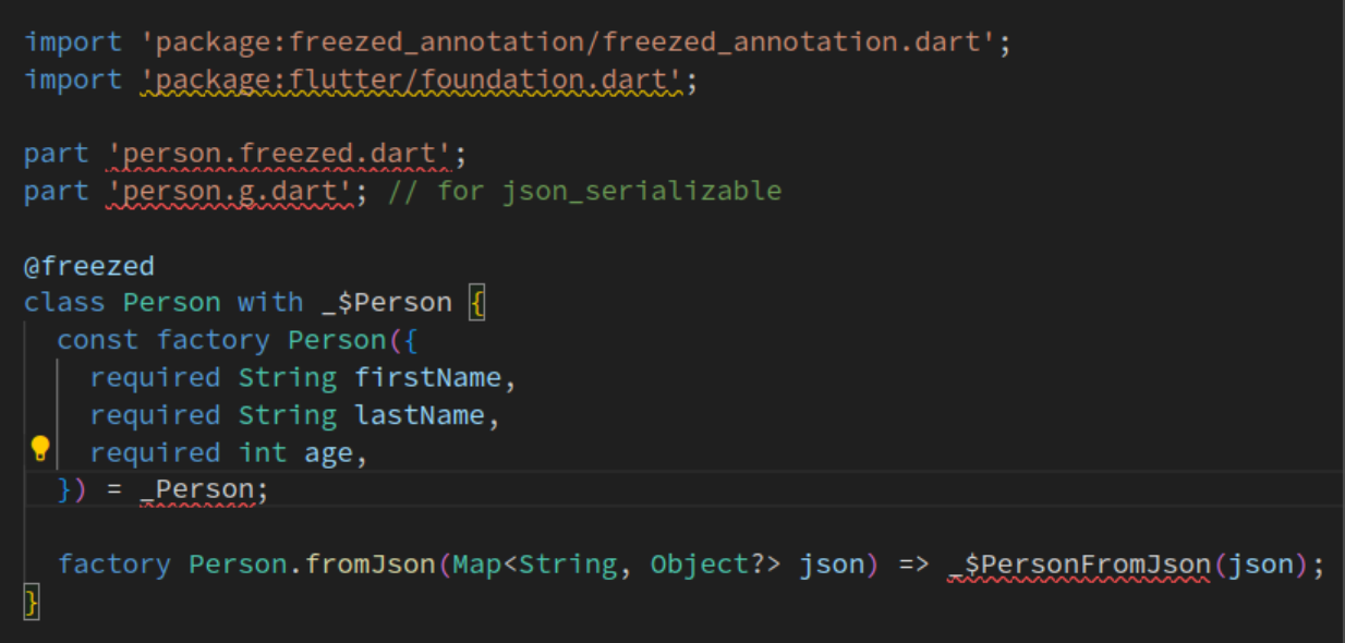 Flutter 使用 freezed 管理数据类